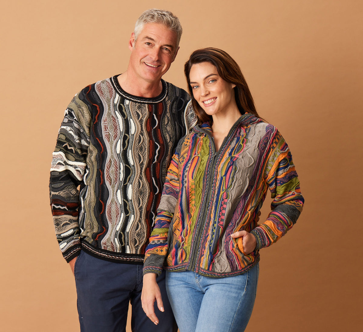 3D Multi Colour Sweaters Cardigans Coats | Aklanda Australia