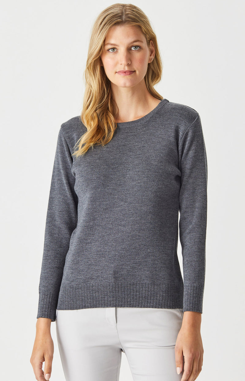 Merino Ladies Crew Sweater | Aklanda Australia