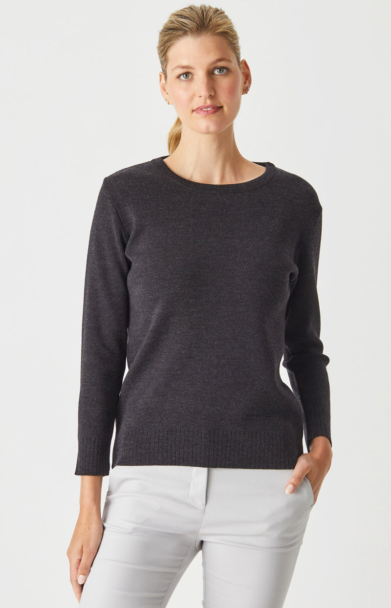 Merino Ladies Crew Sweater | Aklanda Australia